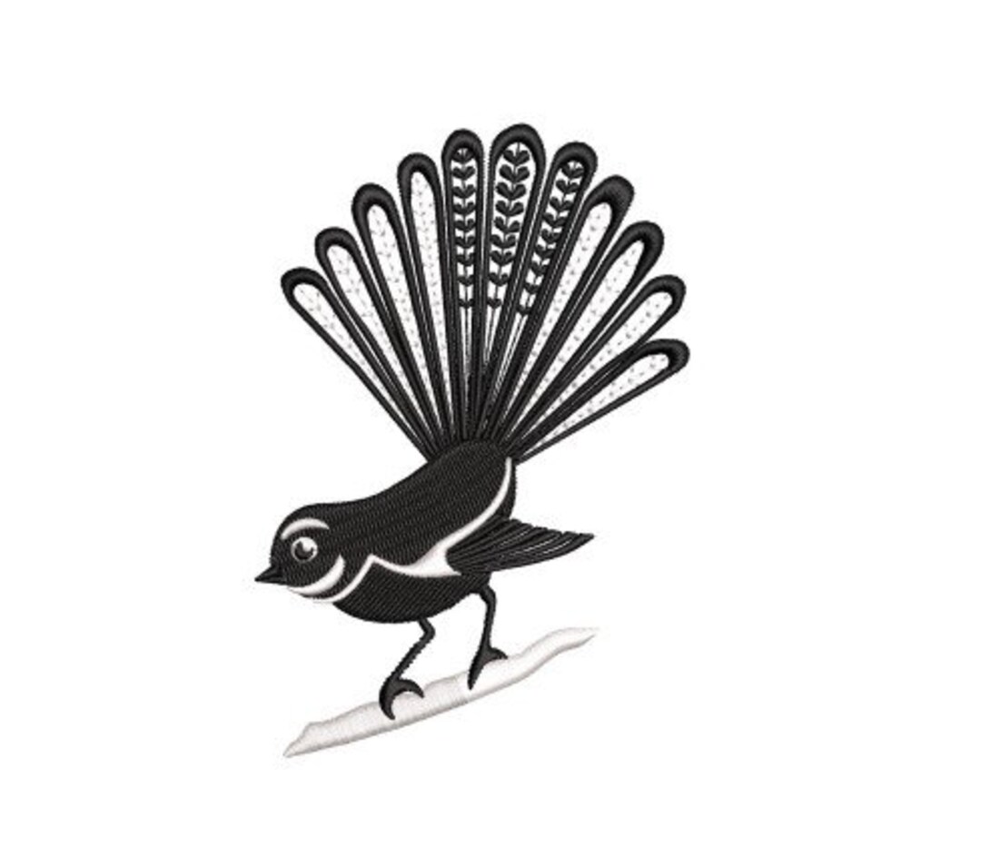 Sienna der Fantail/Spatz Vogel schwarz 2 Größen passen 4 x 4 und 5 x 5 ...