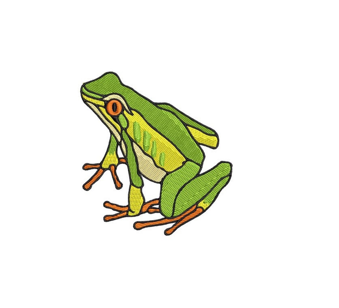 Femo the Frog 2 Sizes Will Fit in a 4x4 & 5x5 Hoop This is a - Etsy