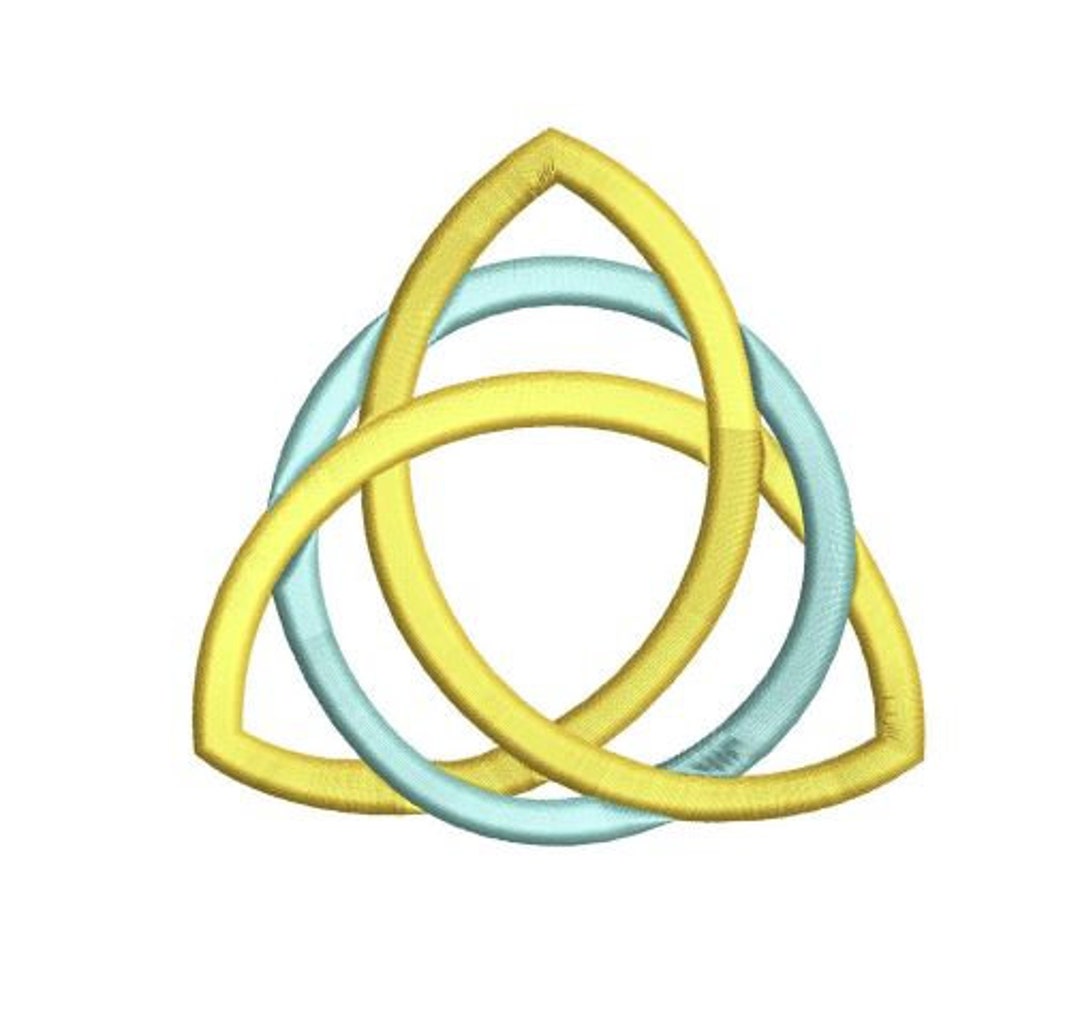 Infinity Knot With a Circle is a Machine Embroidery Design - Etsy