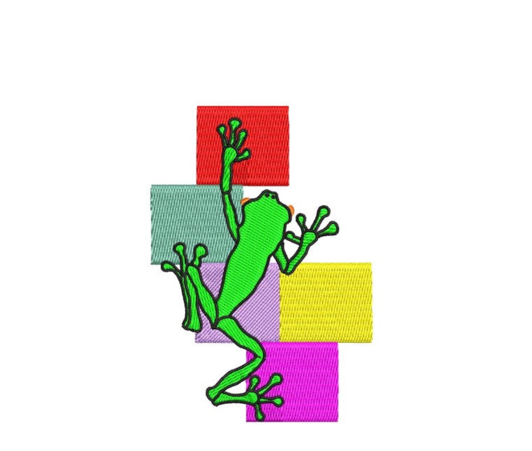 Willy the Wall Frog 2 Sizes Will Fit 4x4 & 6x6 Hoop This is an ...