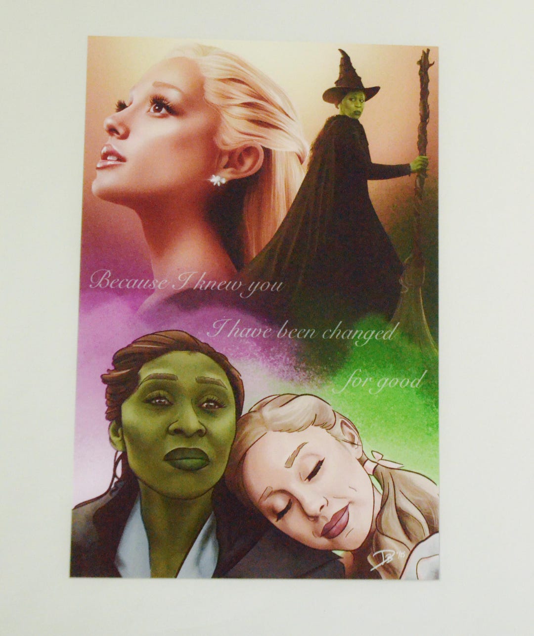 Wicked Elphaba and Glinda Inspired Artwork Matte Print by Dannydoesarts ...