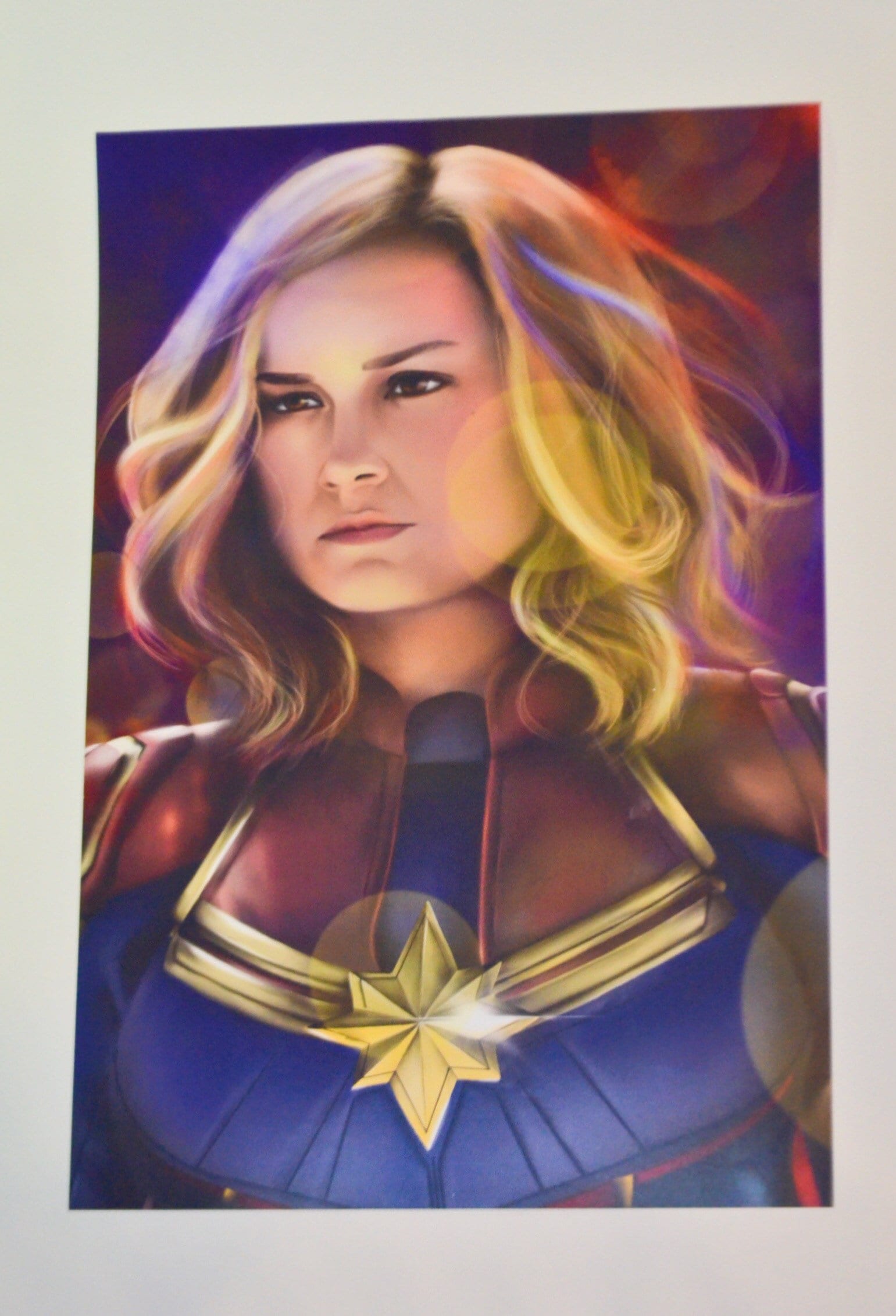 Captain Marvel Digital Art Download Carol Danvers Printable Art Piece ...