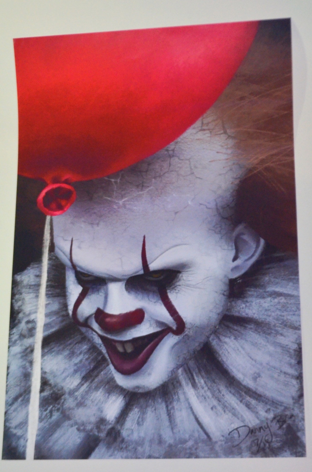 Pennywise bill Skarsgard Stephen Kings IT Inspired Fan Art Print by ...