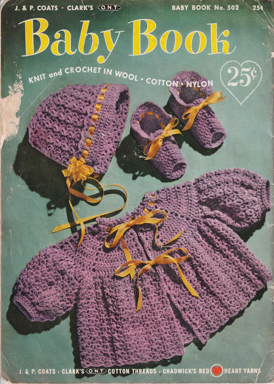 Vintage 1952 Crochet and Knitting Baby Pattern Book "baby Book" - Etsy