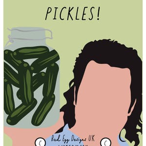 Badeggdesignsuk the Walking Dead Eugene Porter Birthday Card pickles ...