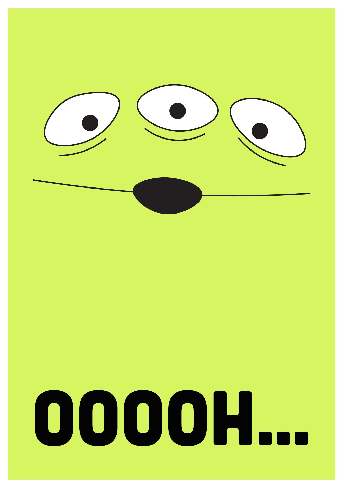 Badegg Toy Story Inspired Card ooooh Alien Greetings Card by ...
