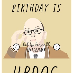 Badegg Colin Robinson updog Birthday Card What We Do in the Shadows ...