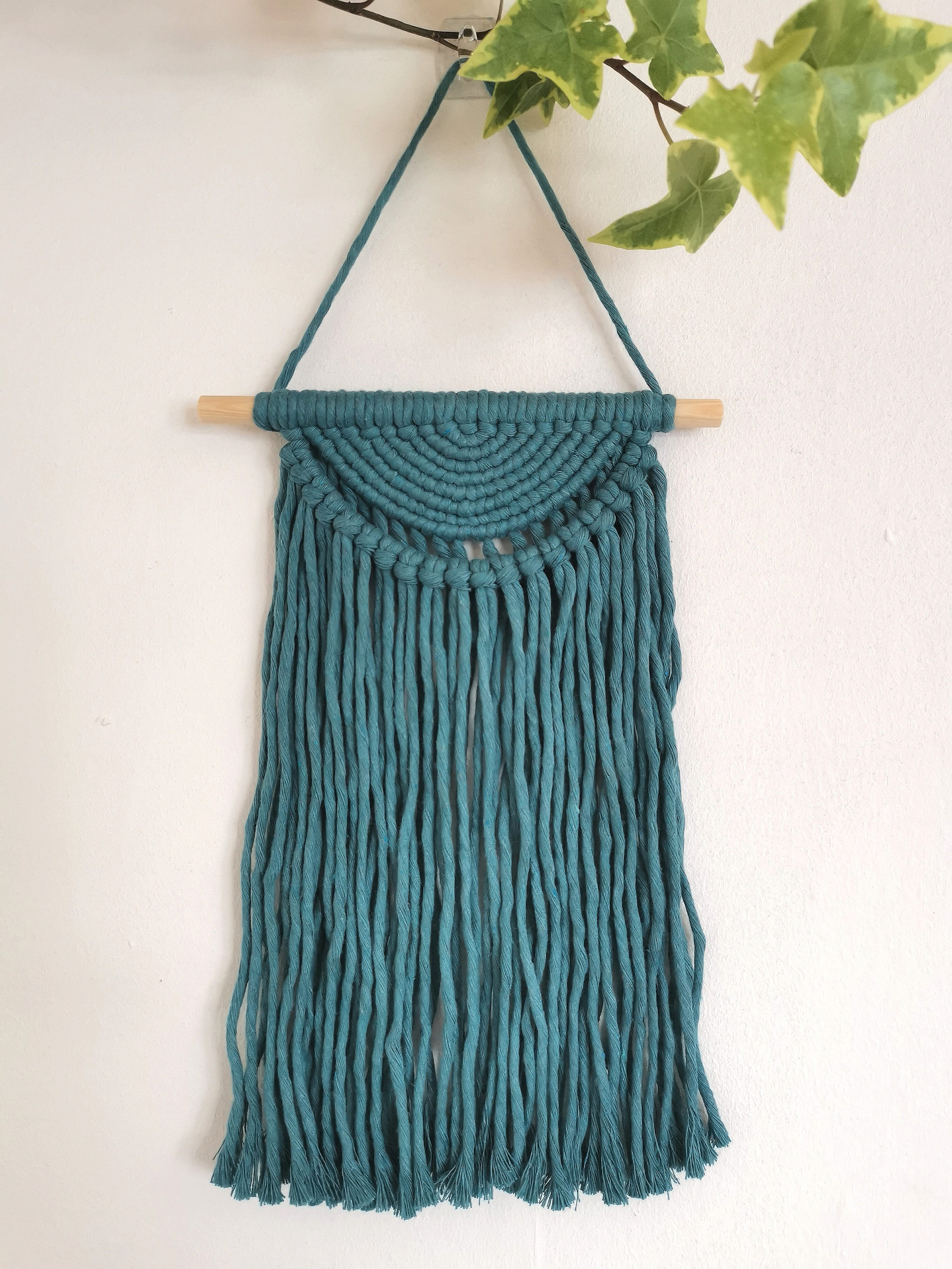 Gift Ideas Sage Green Small Macrame Wall Hanging Fiber Arts Macrame ...