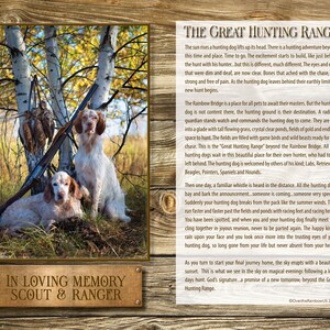Hunting Dog Poem, Hunter Memorial, Hunting Dog Tribute, Editable ...