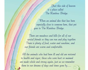 Rainbow bridge card | Etsy