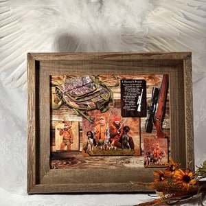 Hunters Framed Custom Artwork, Hunting Shadow Box, Duck Hunting ...