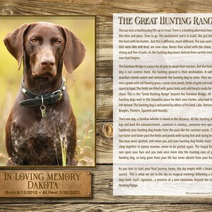 Hunting Dog Poem, Hunter Memorial, Hunting Dog Tribute, Editable ...