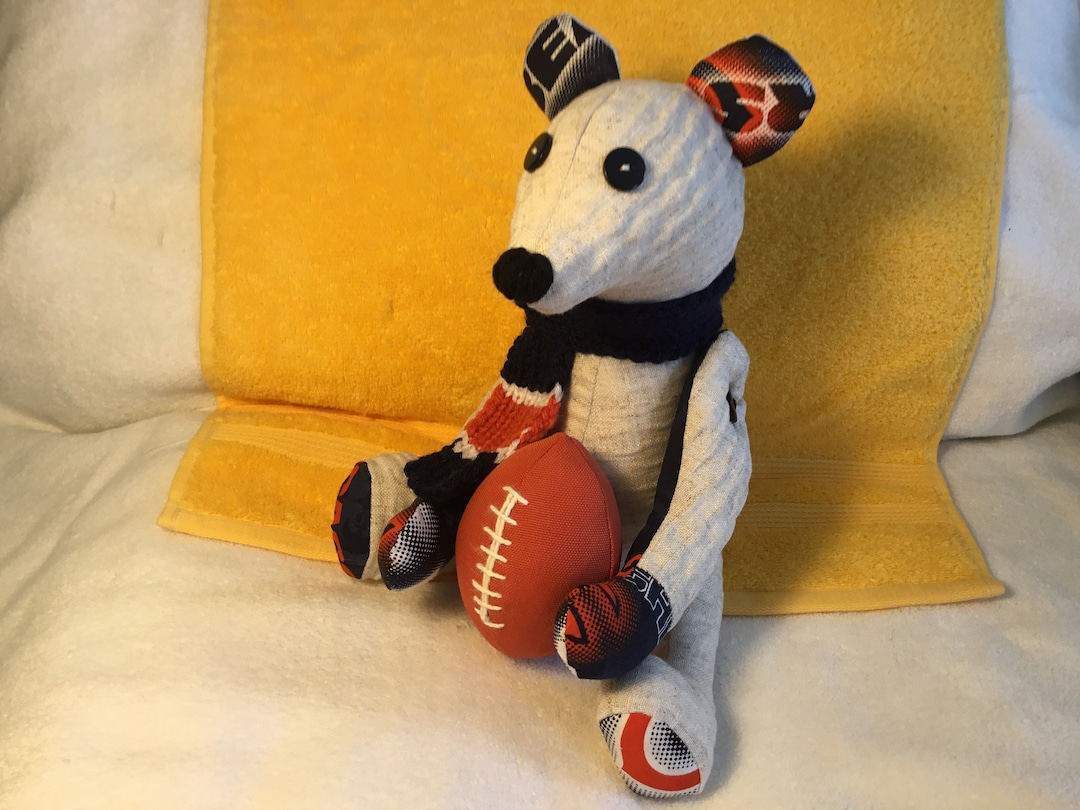 Handmade Stuffed Toy Chicago Bear With the Ball Gift Toy - Etsy