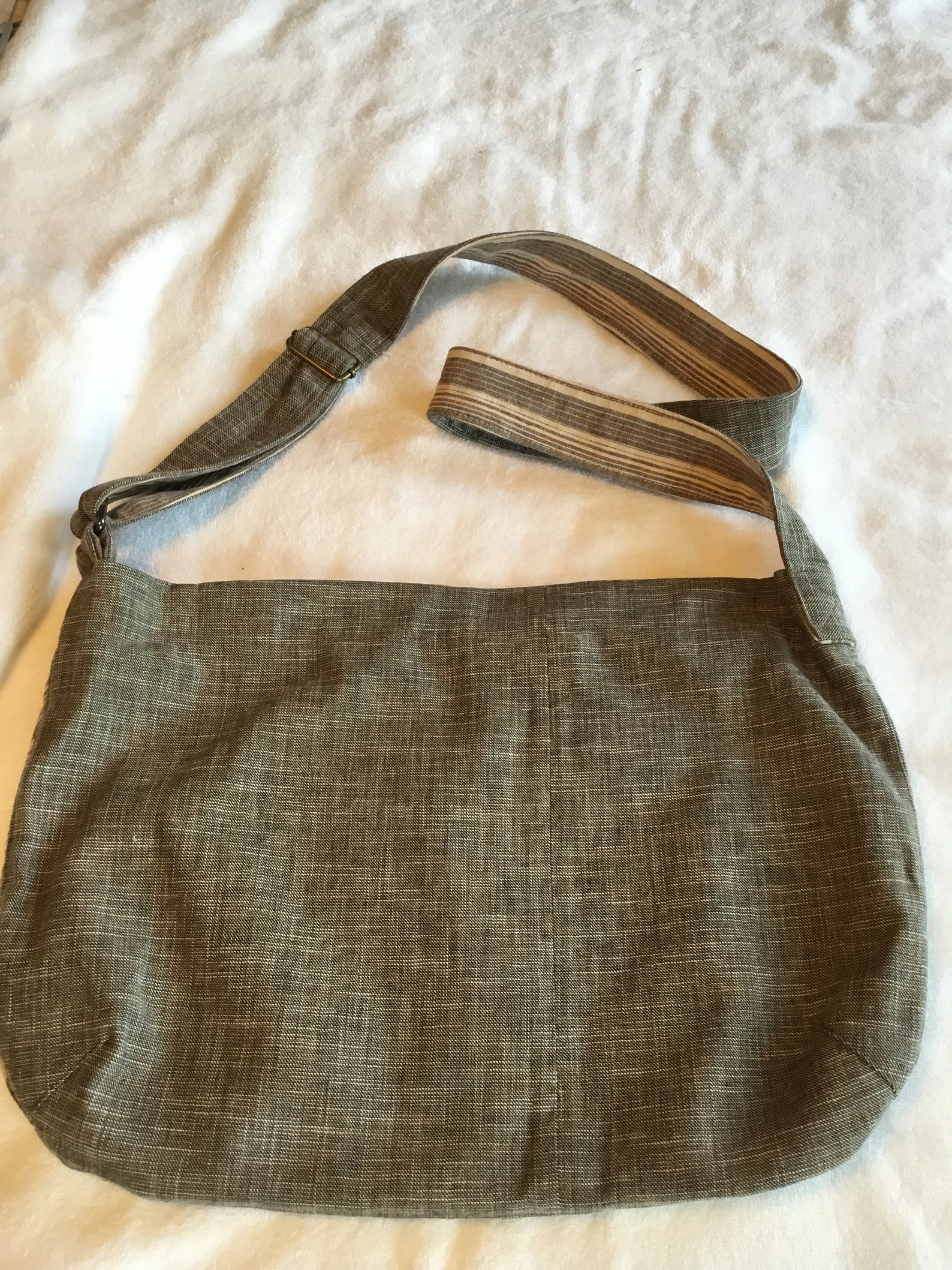 Bolso de hobo de tela cosida de tela étnica cosida con lazos - Etsy España