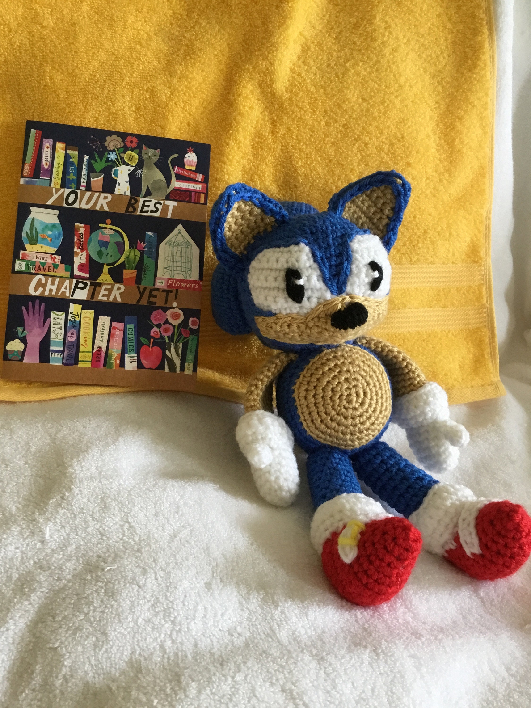Handmade Crochet Toy Sonic the Hedgehog Doll - Etsy