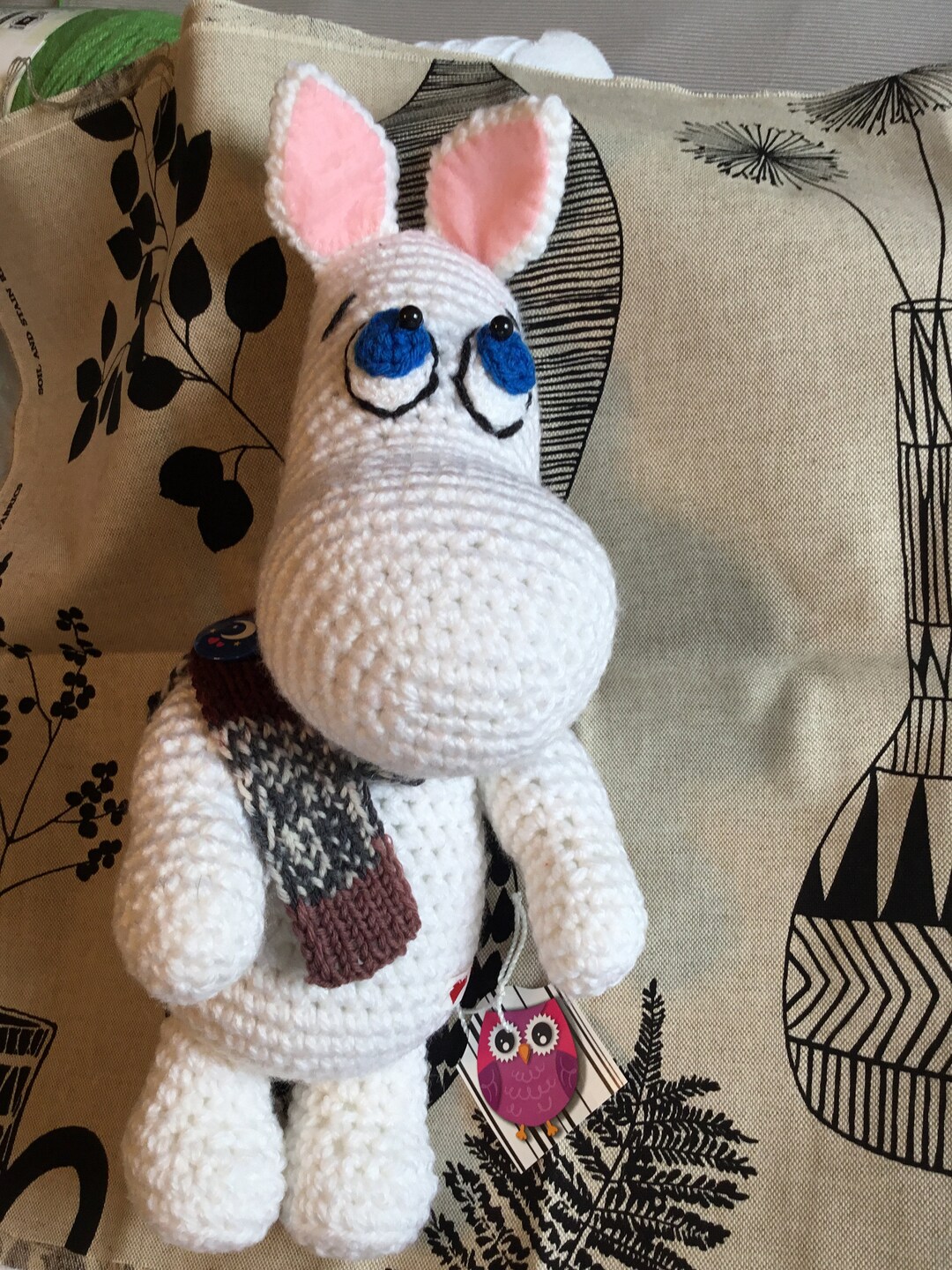 Pretty Crochet Mummy Troll With His Scarf - Etsy