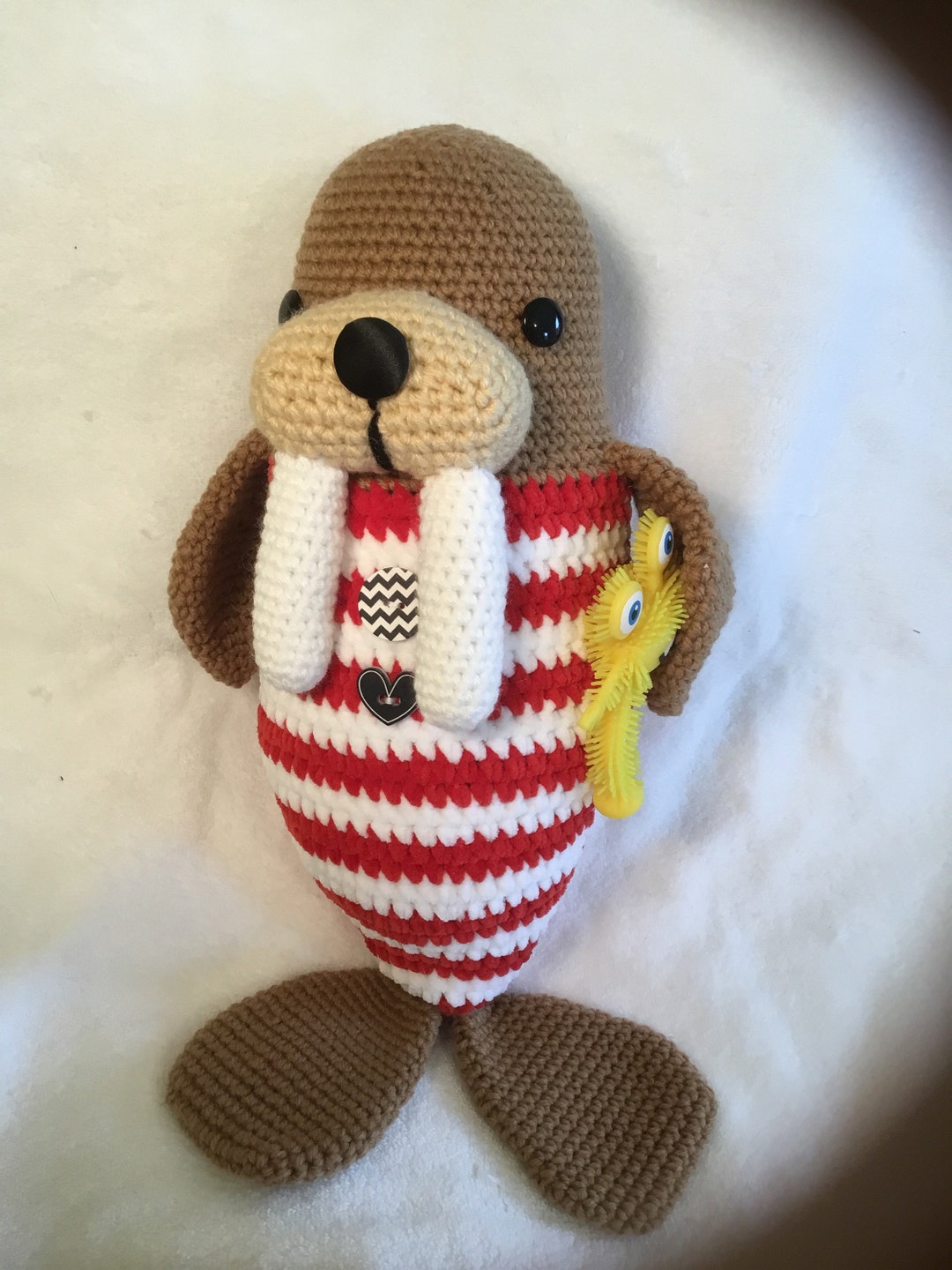 Crochet Pretty Walrus With His Toy - Etsy