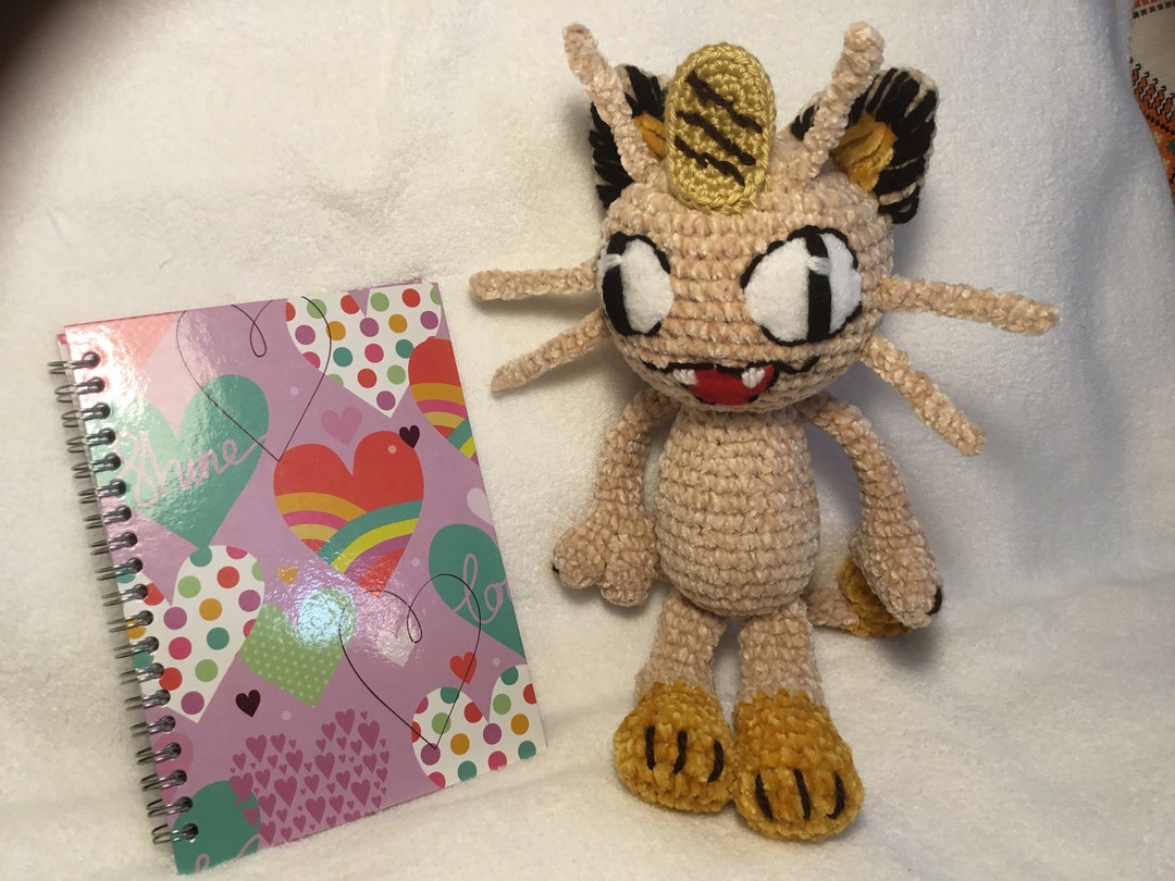 The Pokemon Cat Meowth Handmade Crochet Toy - Etsy