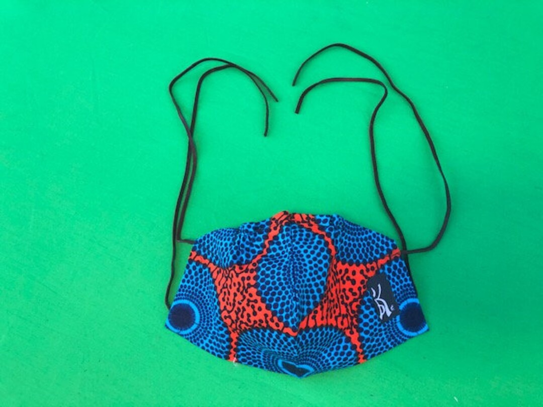 Blue African Mask - Etsy