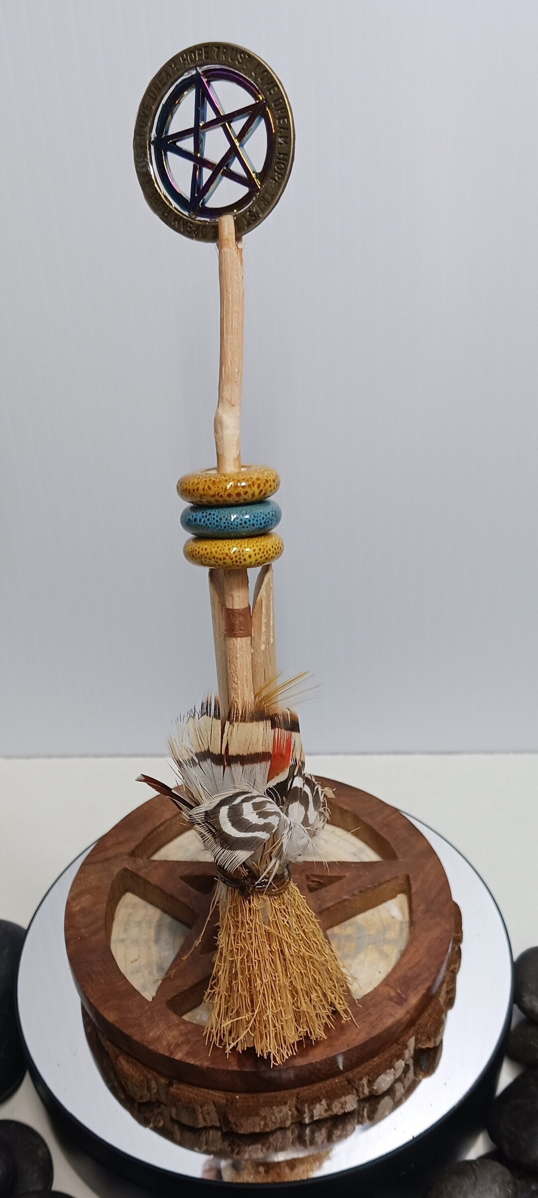 Mini Besom Witch's Broomstick Broom Witchcraft Tool Wiccan Altar Tool ...