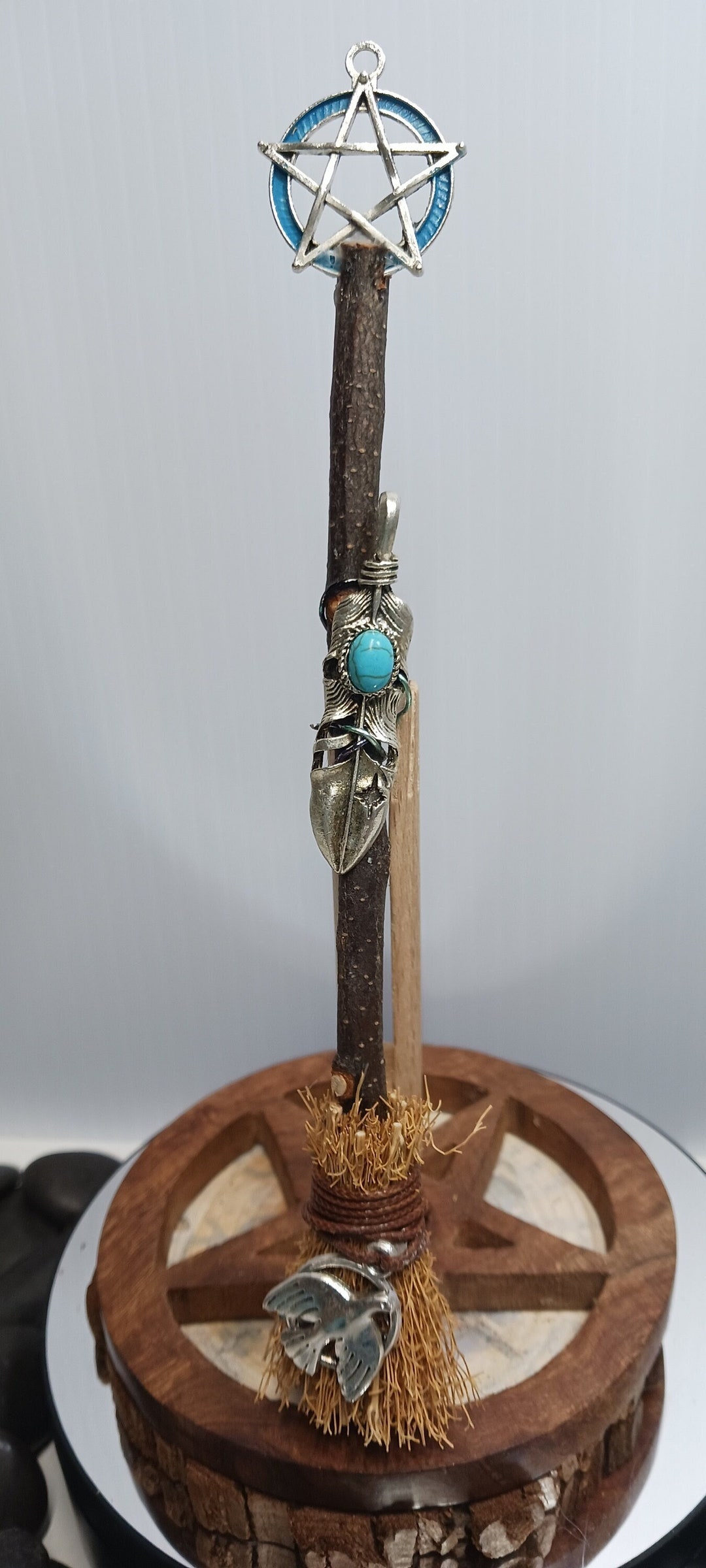 Besom Broom Witch’s Broomstick Wiccan Altar Tool Altar Wand Handcrafted ...