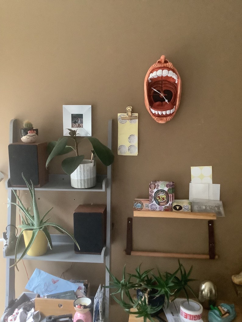 Ultimate 34cm Gaping Gob Wall Hanging Clock. - Etsy