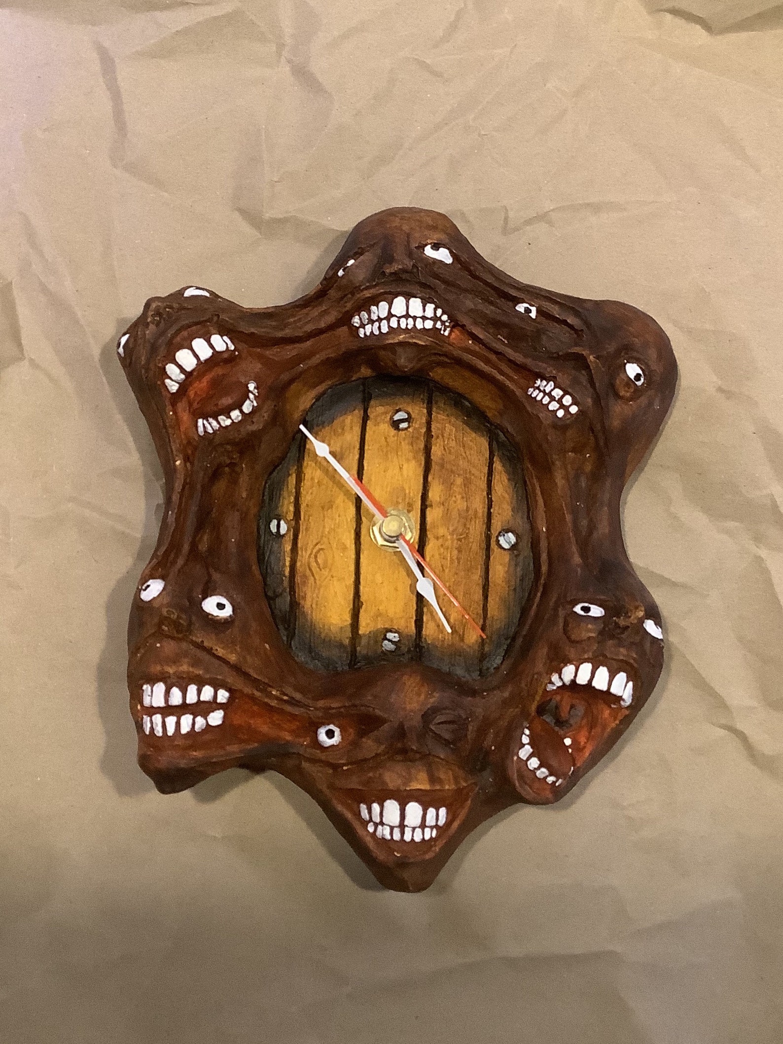 6 Headed Wall Hanging Clock - Etsy