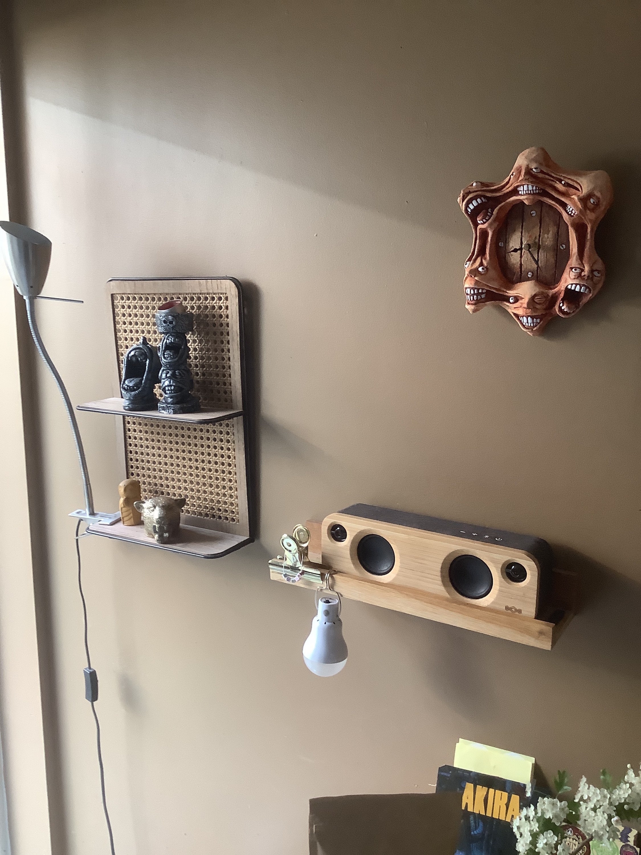 6 Headed Wall Hanging Clock - Etsy UK