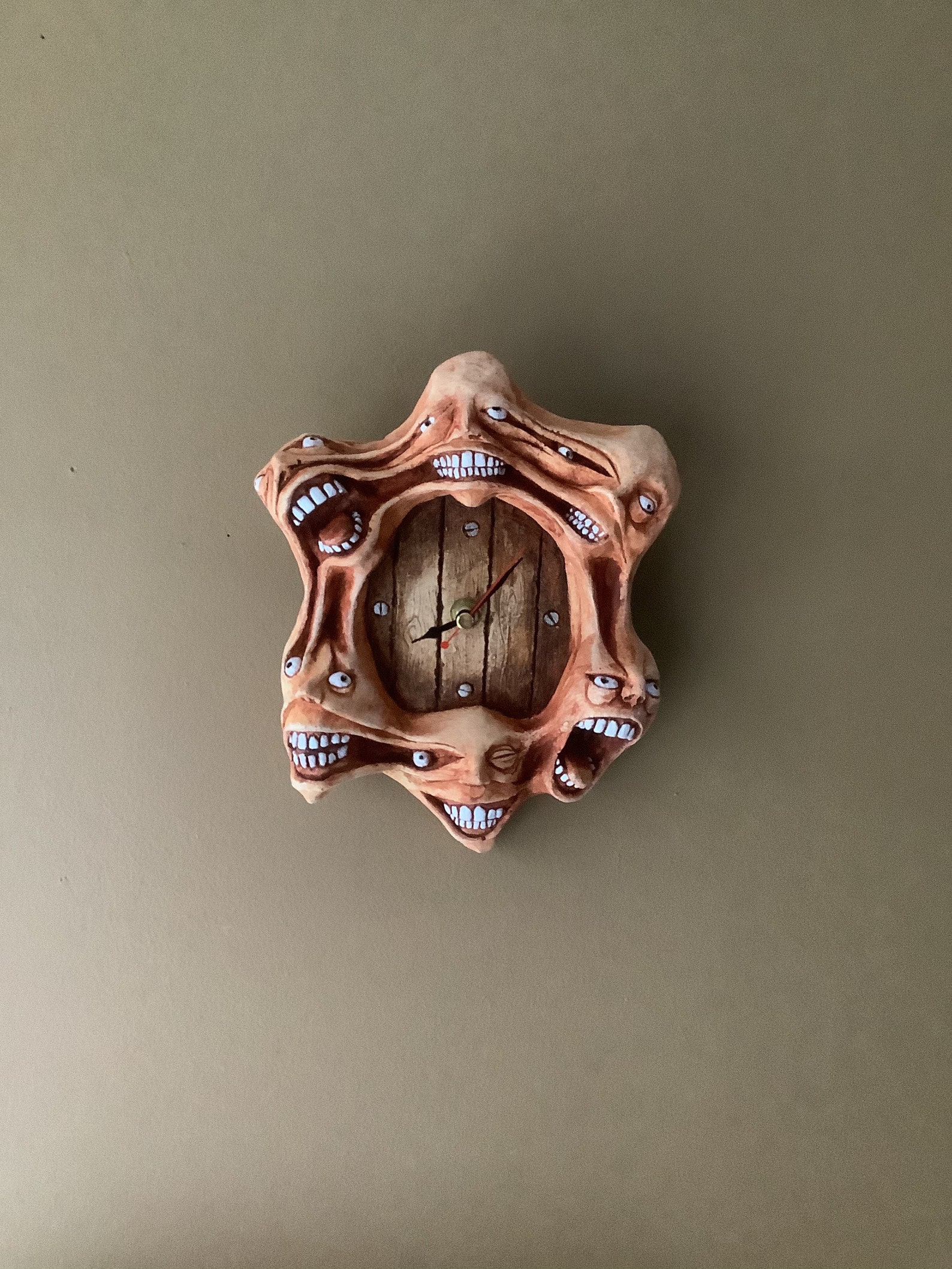 6 Headed Wall Hanging Clock - Etsy