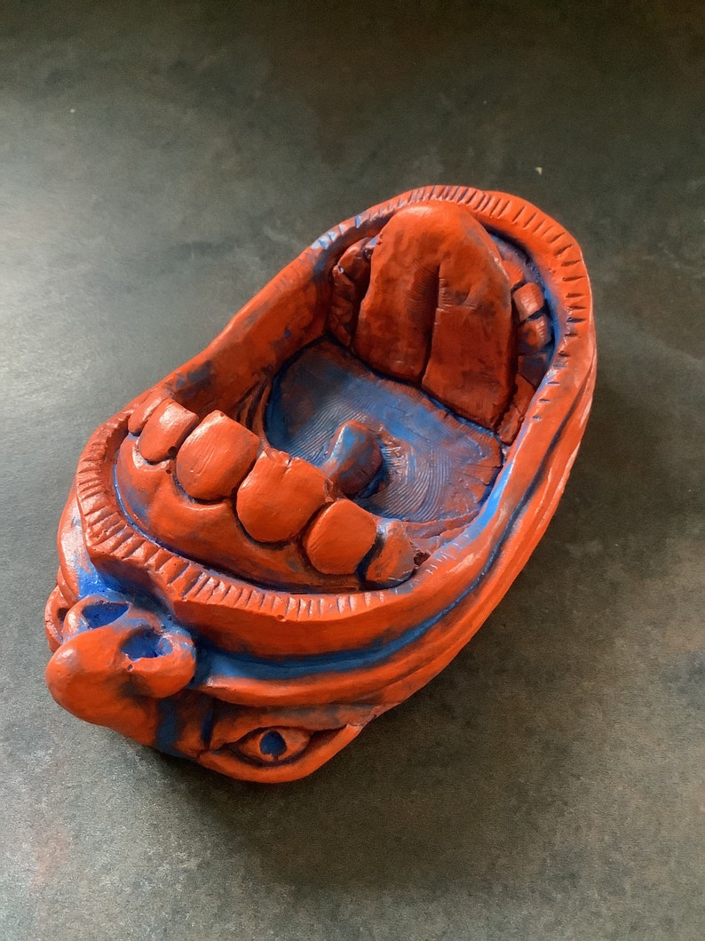 Hand Crafted Gaping Gob Ashtray or Change/keyholder - Etsy
