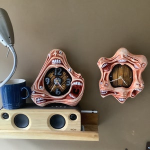 3 Headed Triangle Wall Clock - Etsy