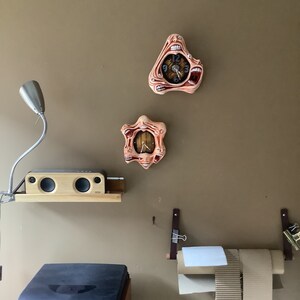 3 Headed Triangle Wall Clock - Etsy