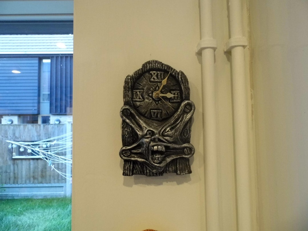 Hand Made Gothic Wall Hanging Clock - Etsy