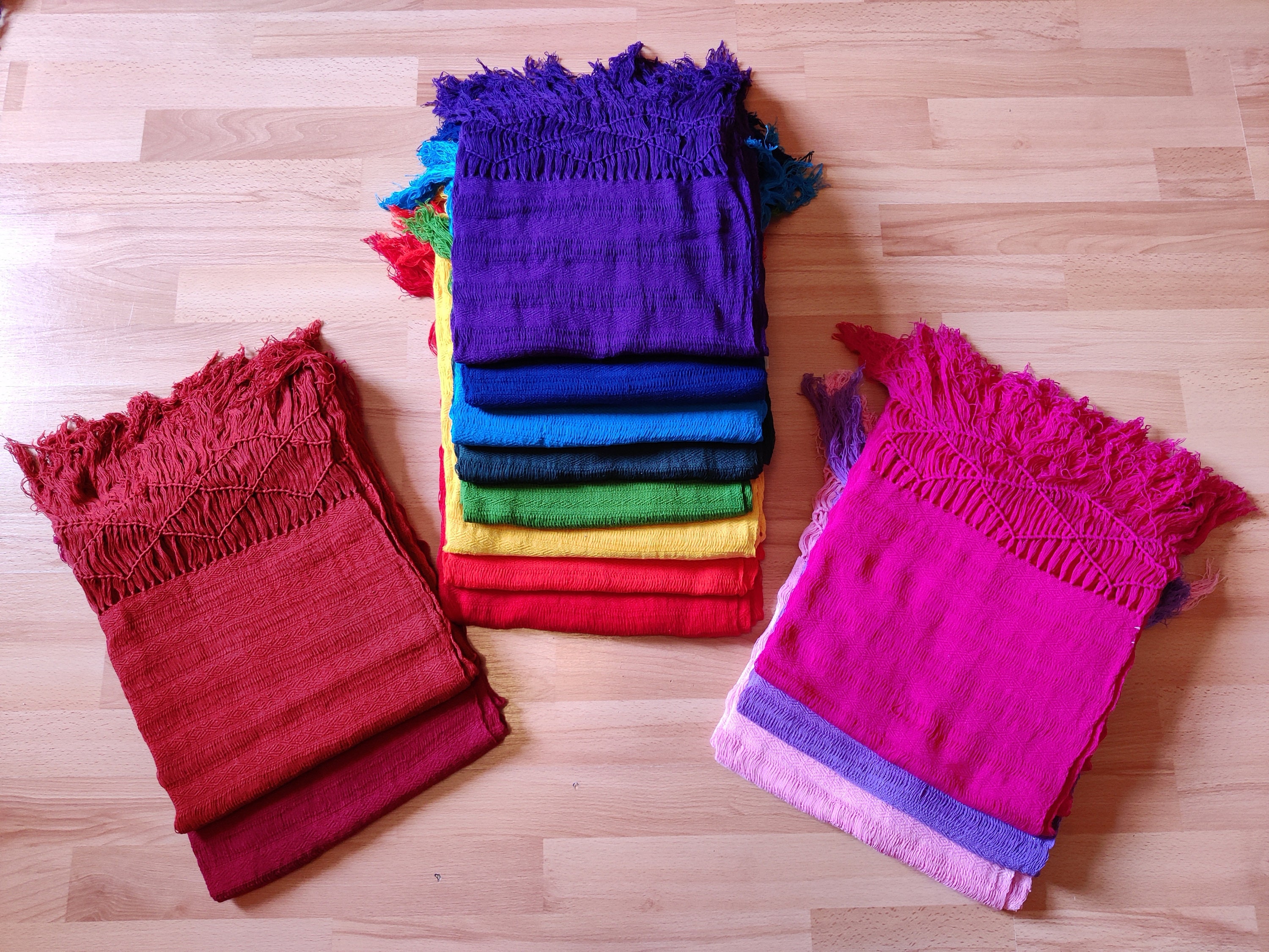 Rebozo Mexicano, Authentic Mexican Rebozo, Artisanal Shawl, Scarf, 2m ...