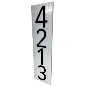 Reflective House Number Sign: Modern Address Sign (20" X 5.5") - Etsy