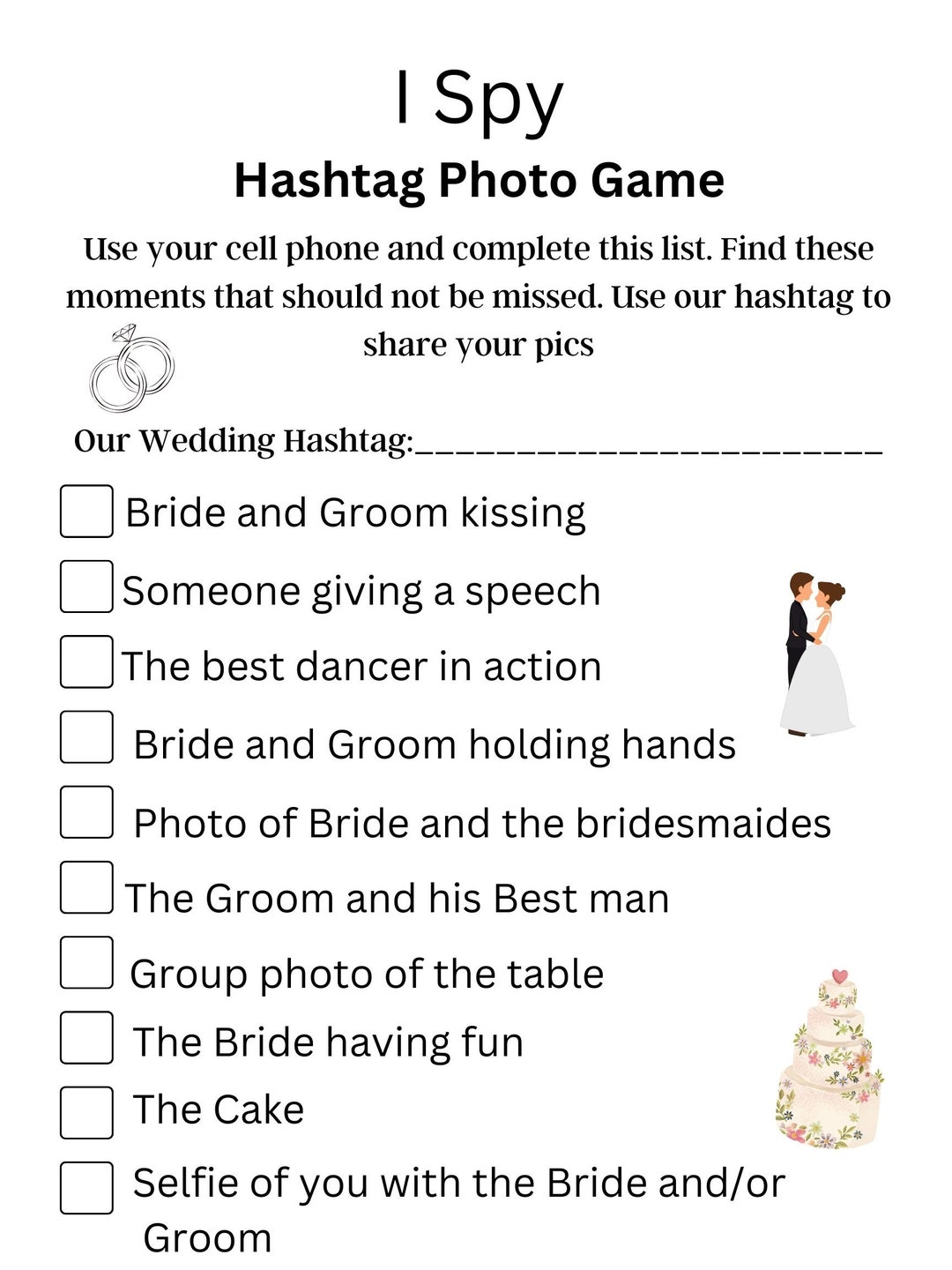 I Spy Hashtag Photo Game Digital Print - Etsy