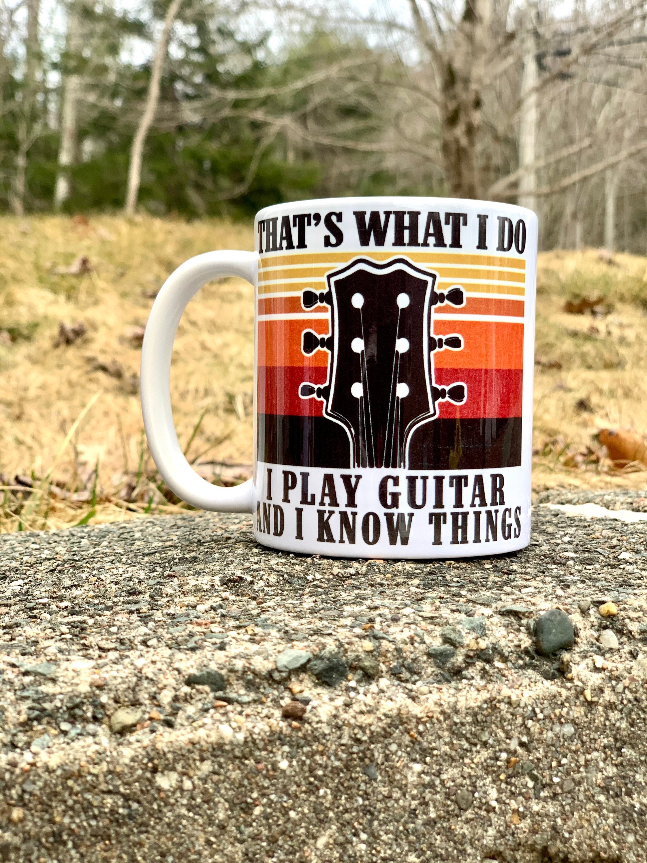 Guitar mug guitar player coffee mug music lover guitar | Etsy
