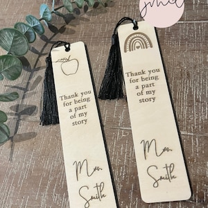 Bookmark, Teacher Gift, Teacher Appreciation Gift, Personalized ...
