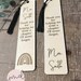 Bookmark, Teacher Gift, Teacher Appreciation Gift, Personalized ...