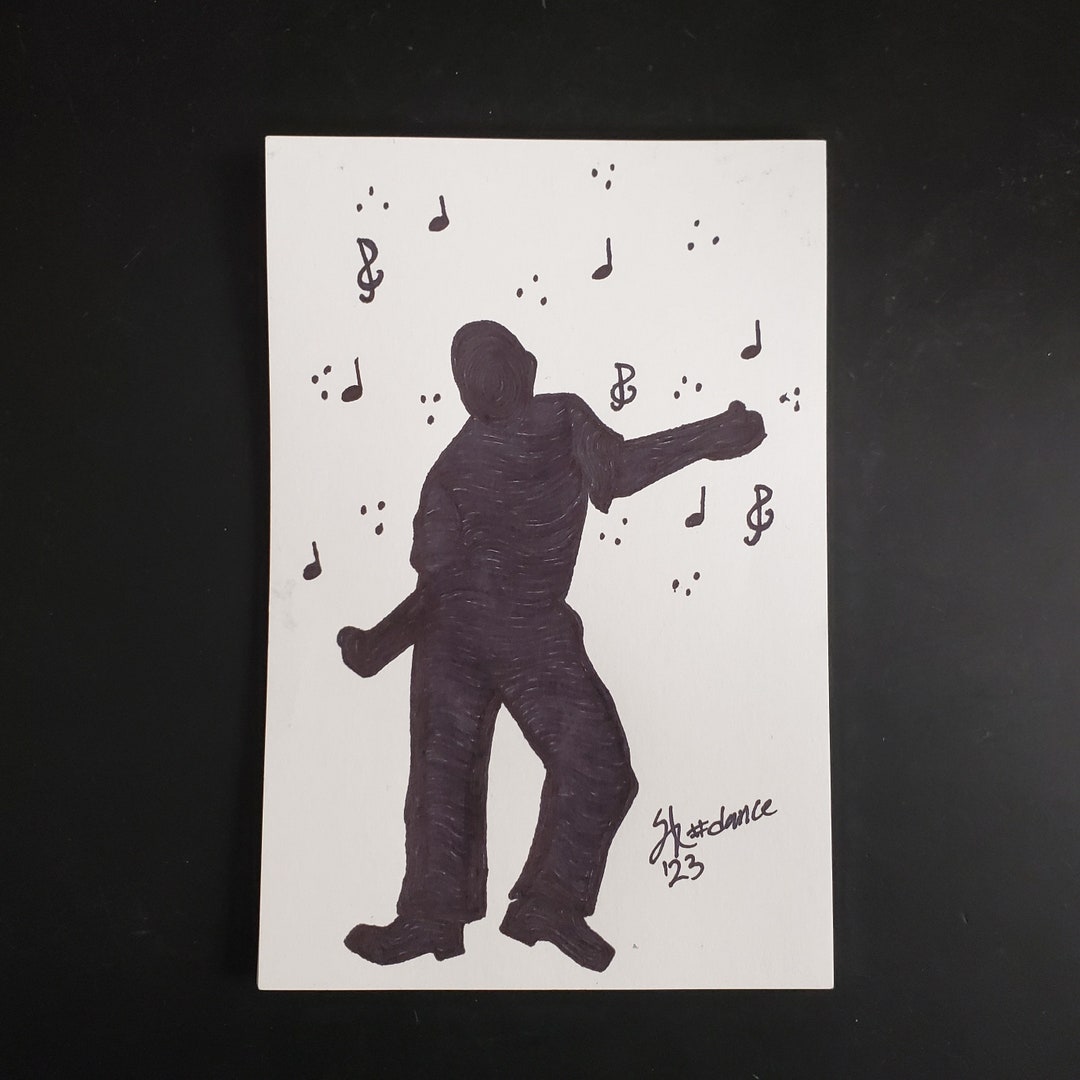 Dance, 4x6, Original Drawing, the Carlton - Etsy