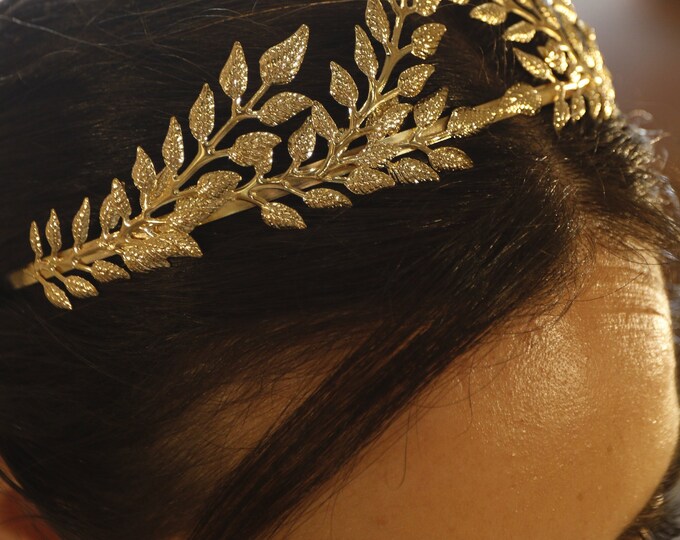 Greek Goddess Olive Leaf (tiara1) - Etsy