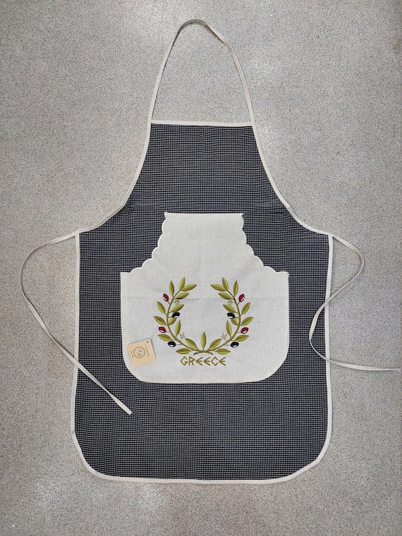 Linen Apron Made in Greece - Etsy