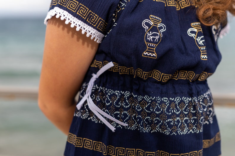 Greek Folk Art Style Girl Blouse - Etsy