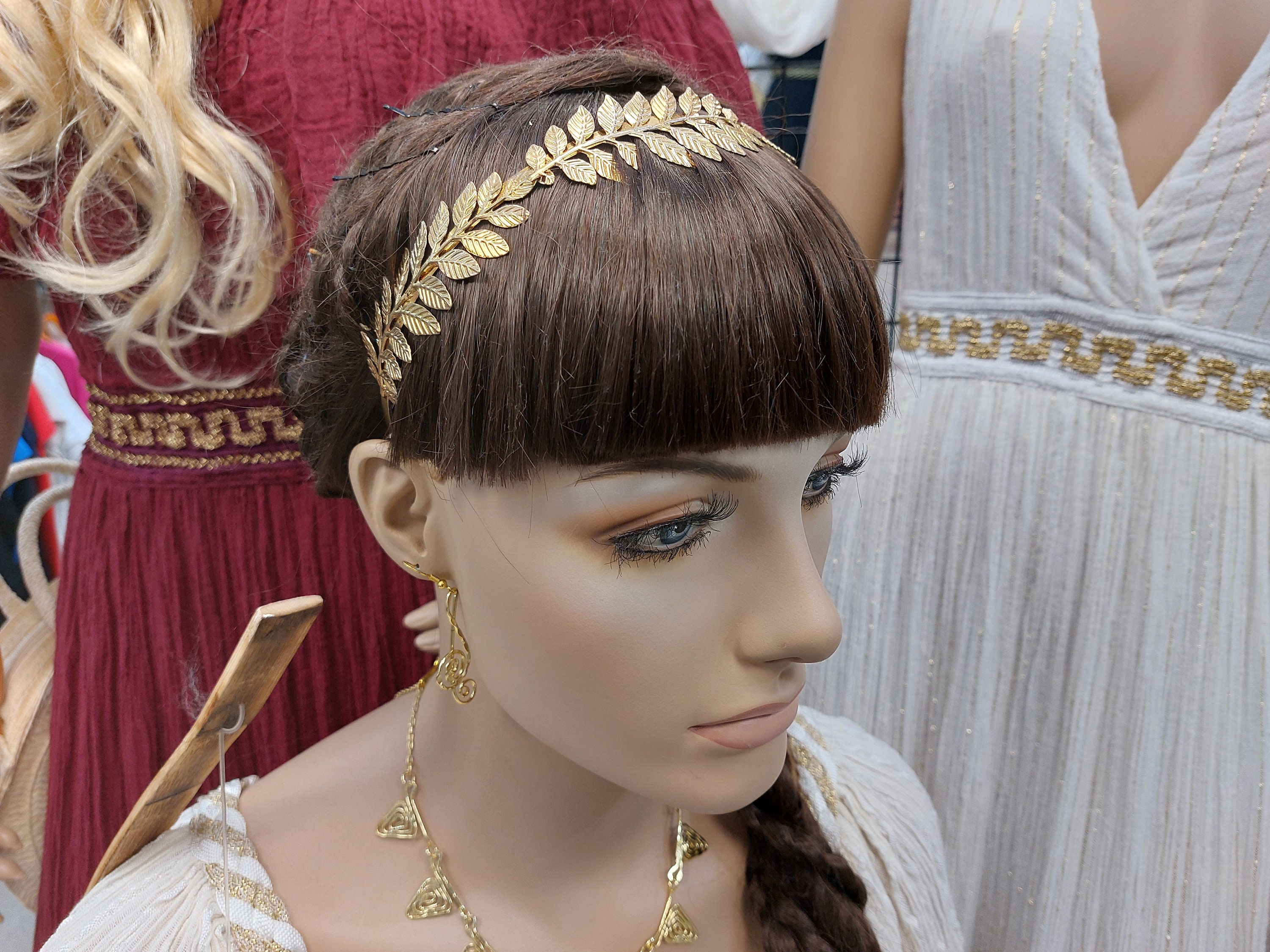 Greek Hairband Tiara Goddess Olive Leaf Crown - Etsy