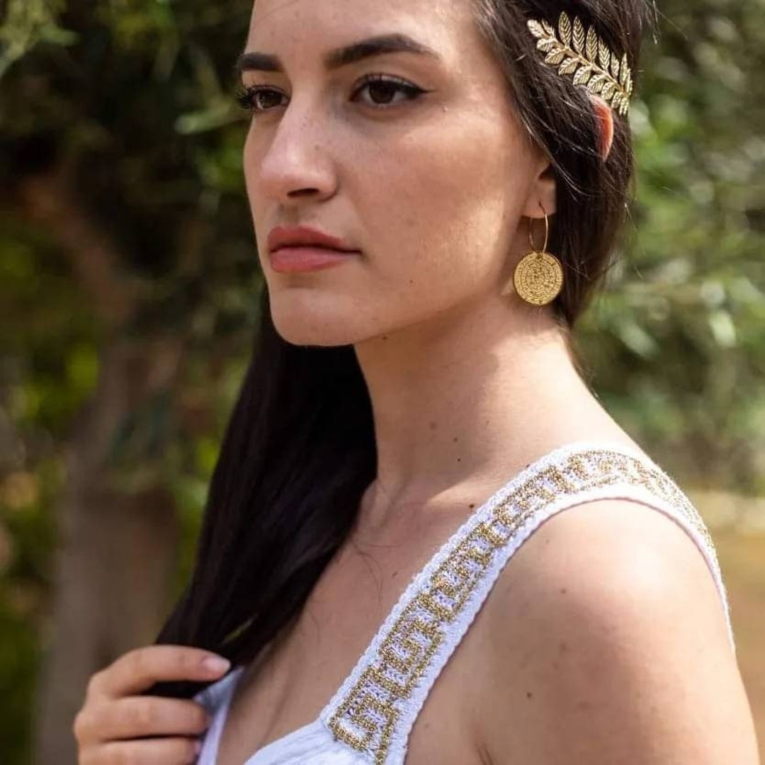 Greek Goddess Olive Leaf tiara - Etsy