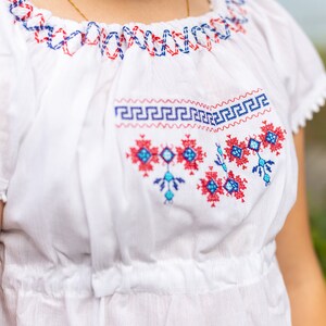 Greek Folk Art Style Girl Blouse - Etsy UK