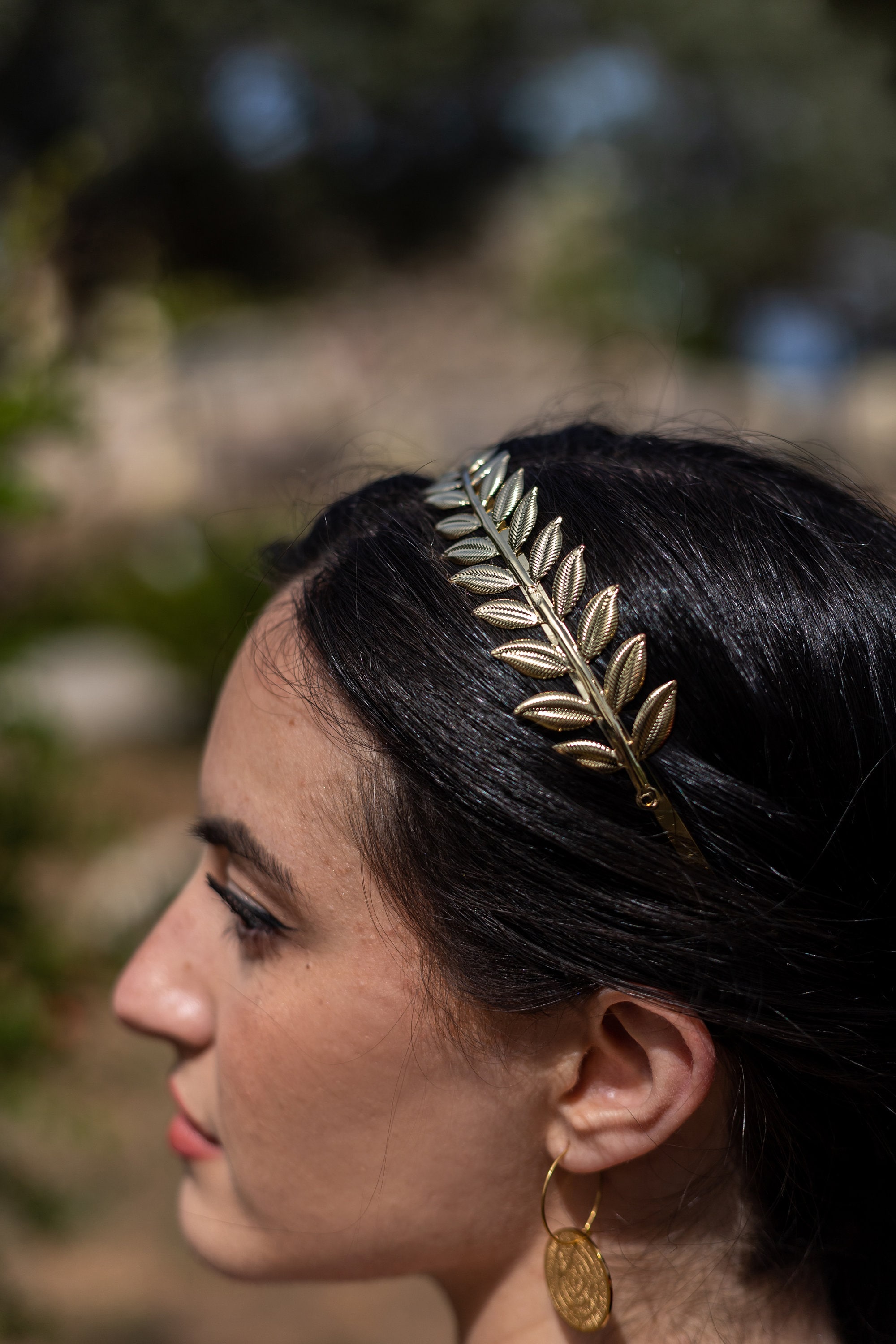 Greek Goddess Olive Leaf Tiara - Etsy