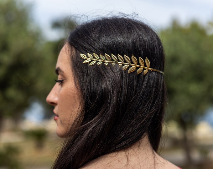 Greek Roman Goddess Olive Leaf Crown tiara, Copper - Etsy UK
