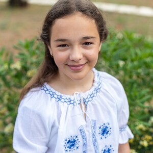 Greek Folk Art Style Girl's Embroidery Blouse - Etsy UK