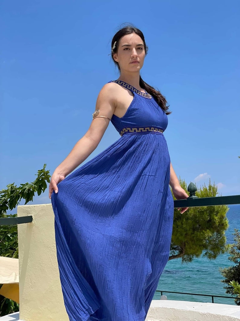 2020 Athena Greek Ancient Dress Doubleface - Etsy